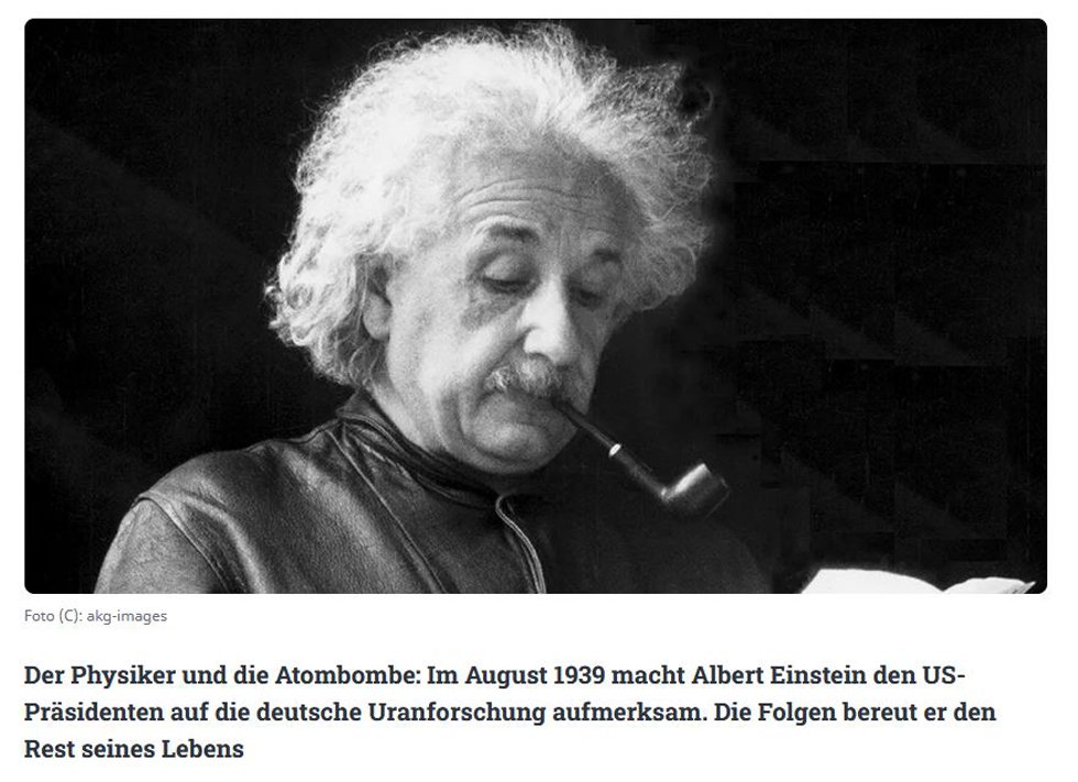 Einstein und die Atombombe | Babettes Blog